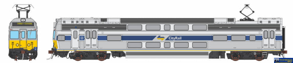 AUS-NPS66 Auscision V Set CityRail CityDecker, Yellow/Grey Nose with B ...