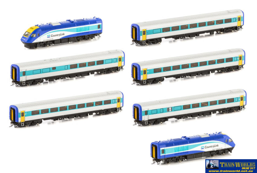 AUS-XPT05 XPT Passenger Train RailCorp CountryLink XPT, Blue/Teal/Whit ...