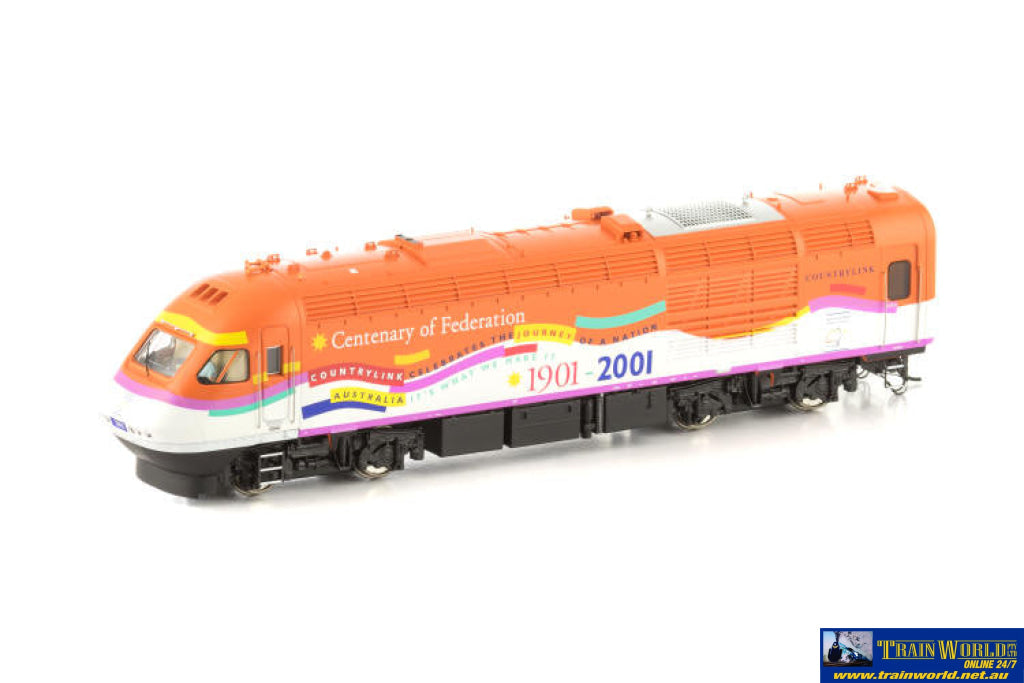 AUS-XPT17 XPT locomotive XP2001 SRA CountryLink, Centenary of Federati ...