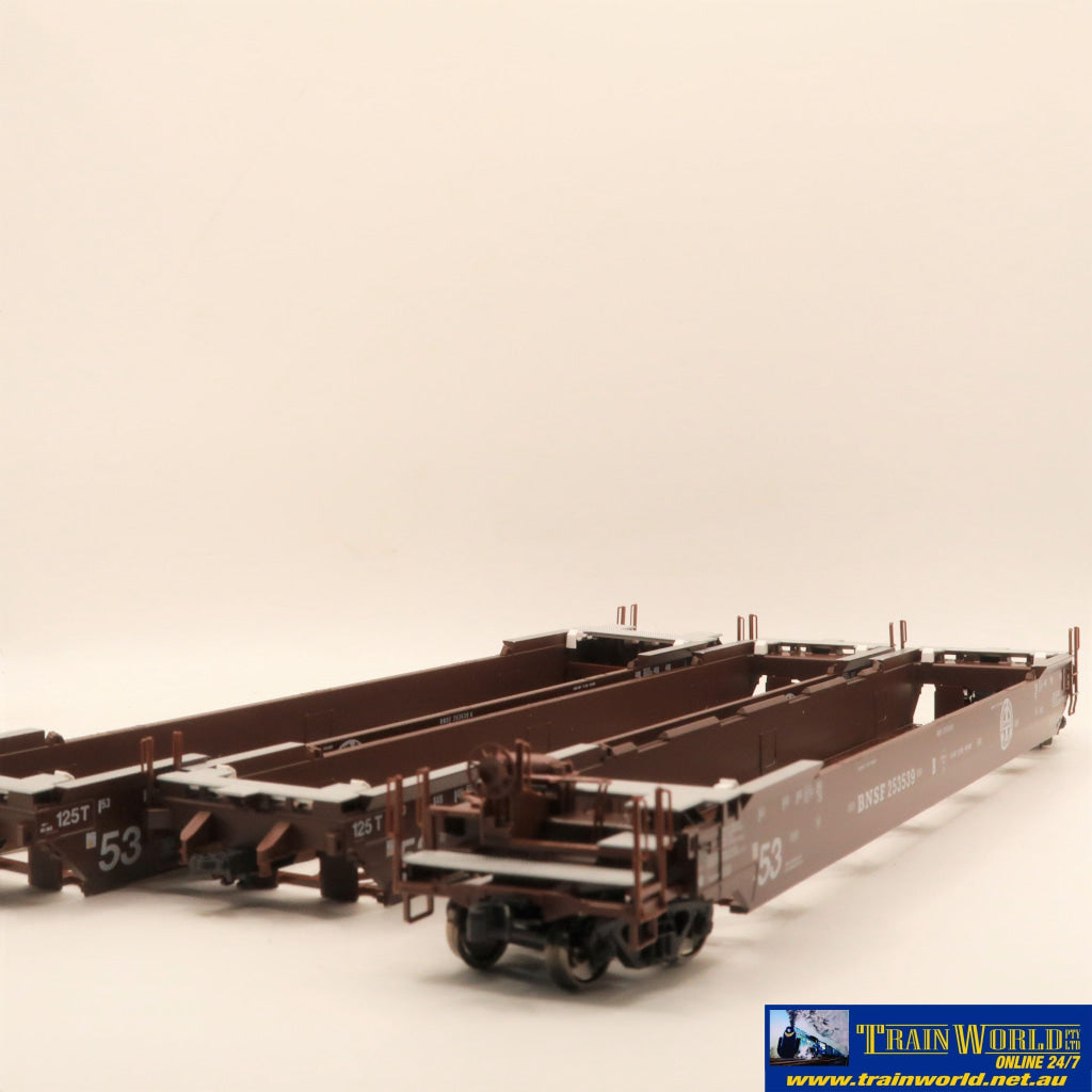 COMM-E077 Used Goods KATO Gunderson Maxi IV Double Stack Cars BNSF (3 ...