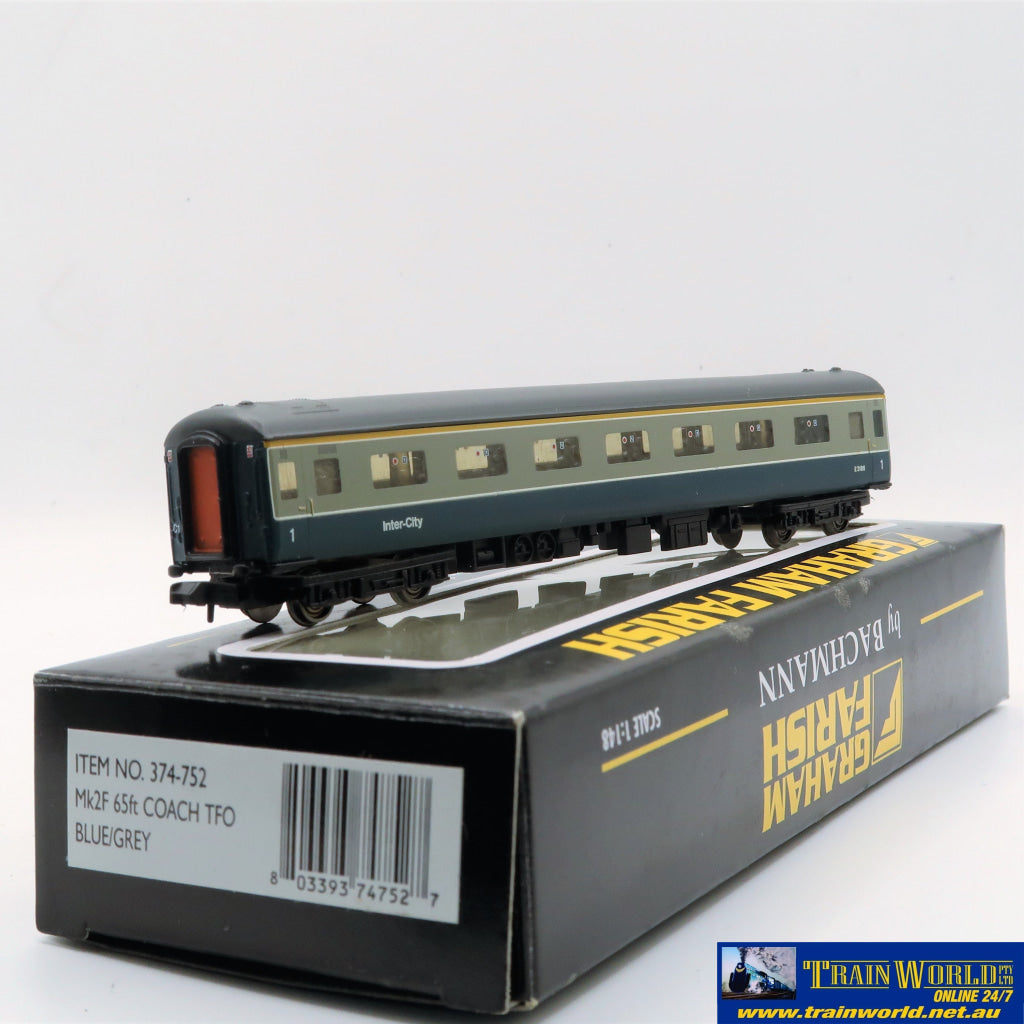NSC-0334 Used Goods Graham Farish Mk2F 65ft Coach TFO Blue/Grey N Scal ...