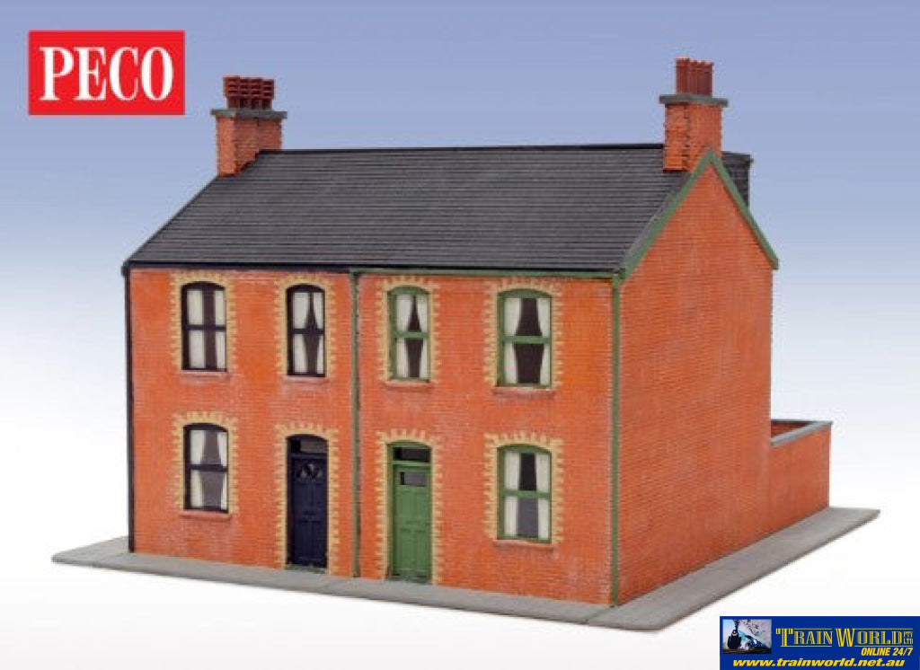 PLK-208 Peco-Lineside (Kit) Victorian Houses Semi-Detacted (Footprint ...