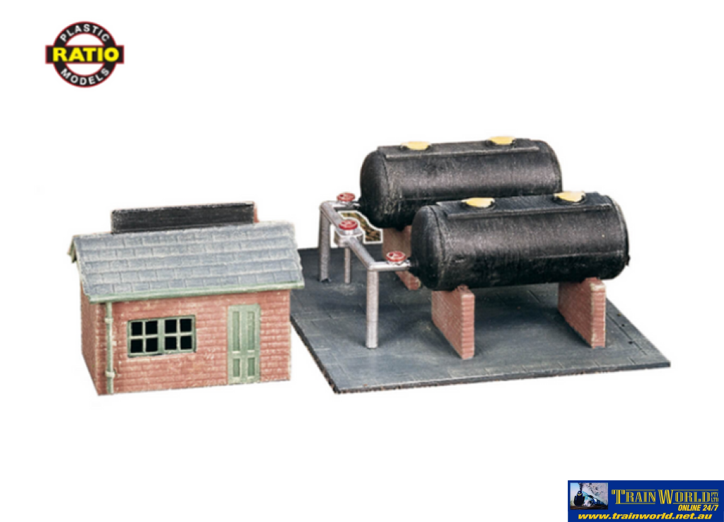 RAT-228 Ratio (Kit) Oil-Depot Footprint: 80mm x 25mm N-Scale – Train World