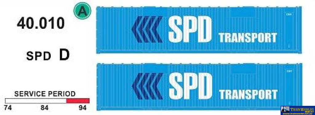 SDS-040010 SDS Models 40' Jumbo-Container 'SPD Transport' Pack-D (Twin ...
