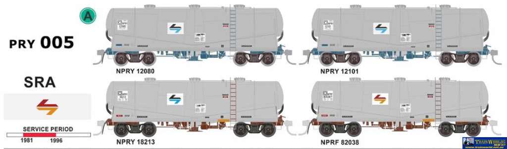 SDS-PRY005 SDS Models Cement Wagons SRA 80's to mid 90's (4) HO scale ...