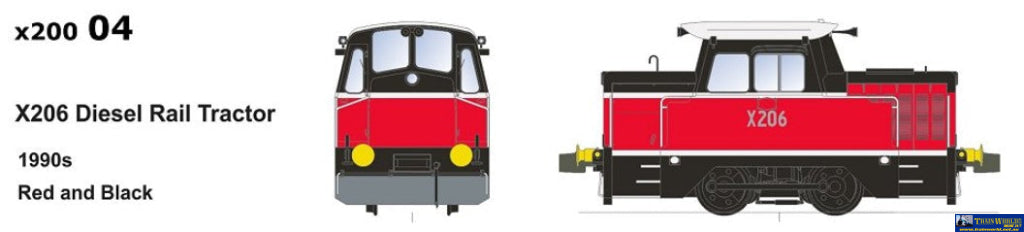 SDS-X20004 SDS Models X200 (Static Model) #206 Diesel Rail Tractor 199 ...