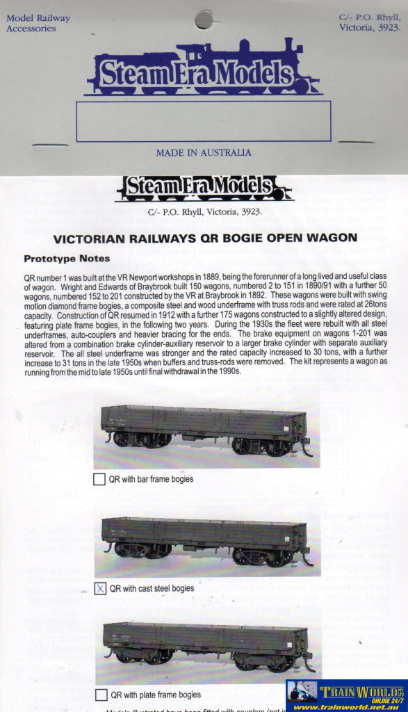 Steam Era Models – Page 3 – Train World