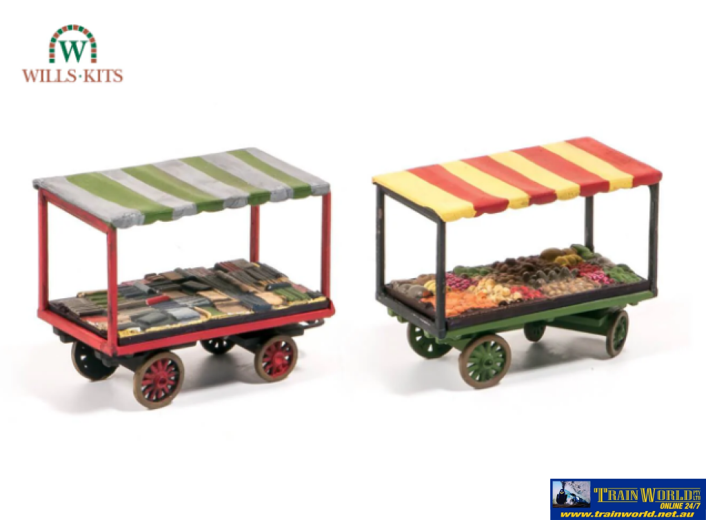 WIL-SS37 Wills Kits SS37 Market Stalls OO-Scale – Train World