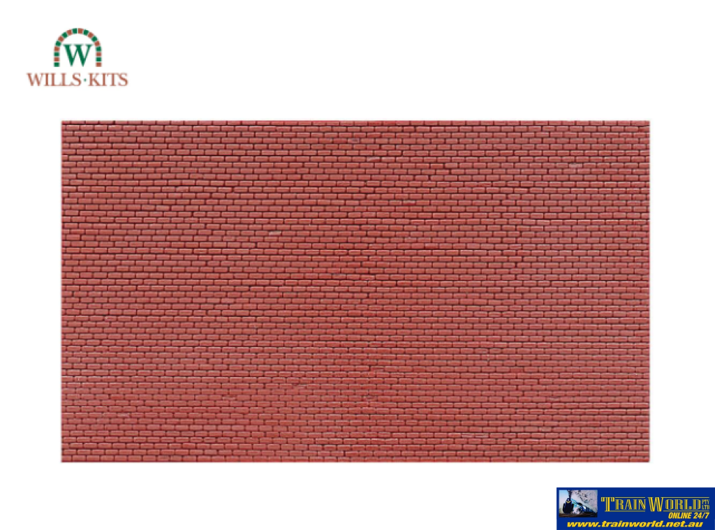 WIL-SSMP212 Wills Kits Brickwork, Plain Bond OO-Scale – Train World